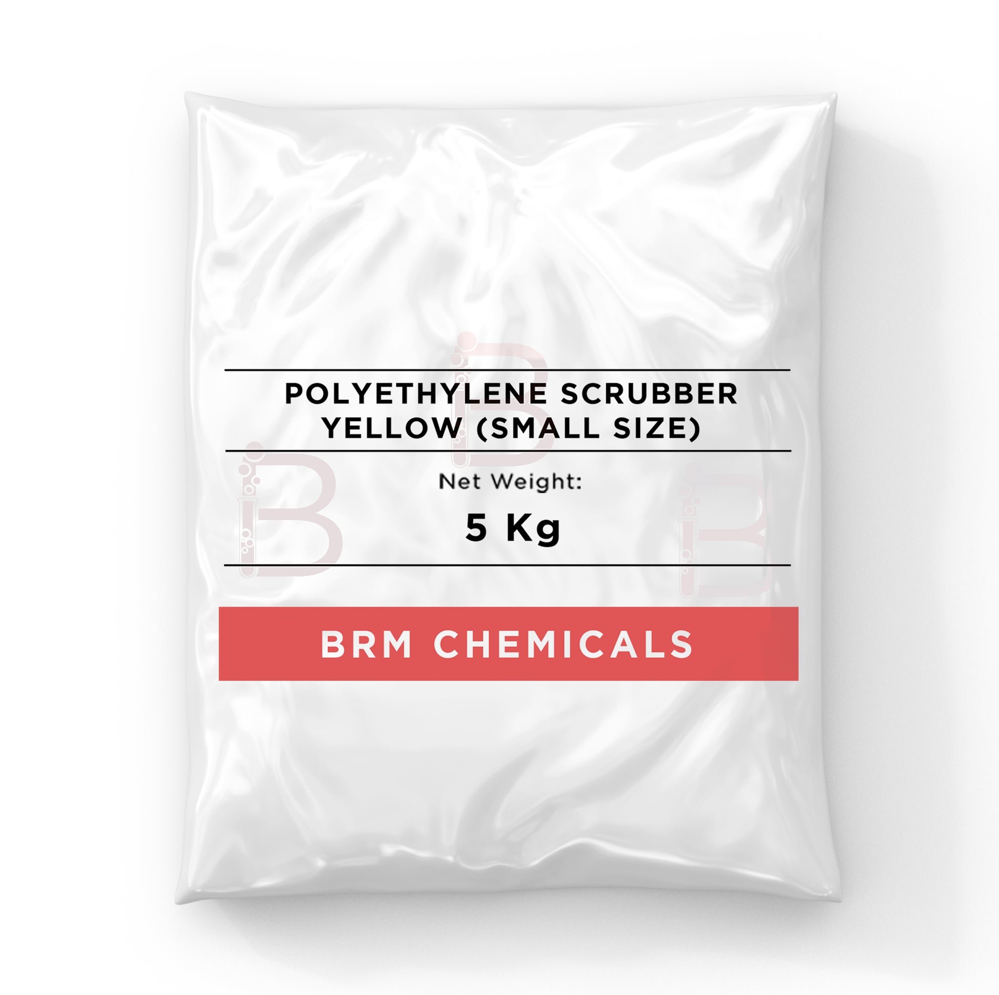 Small Yellow Polyethylene Scrubber for Effective Cleaning | BRM Chemicals